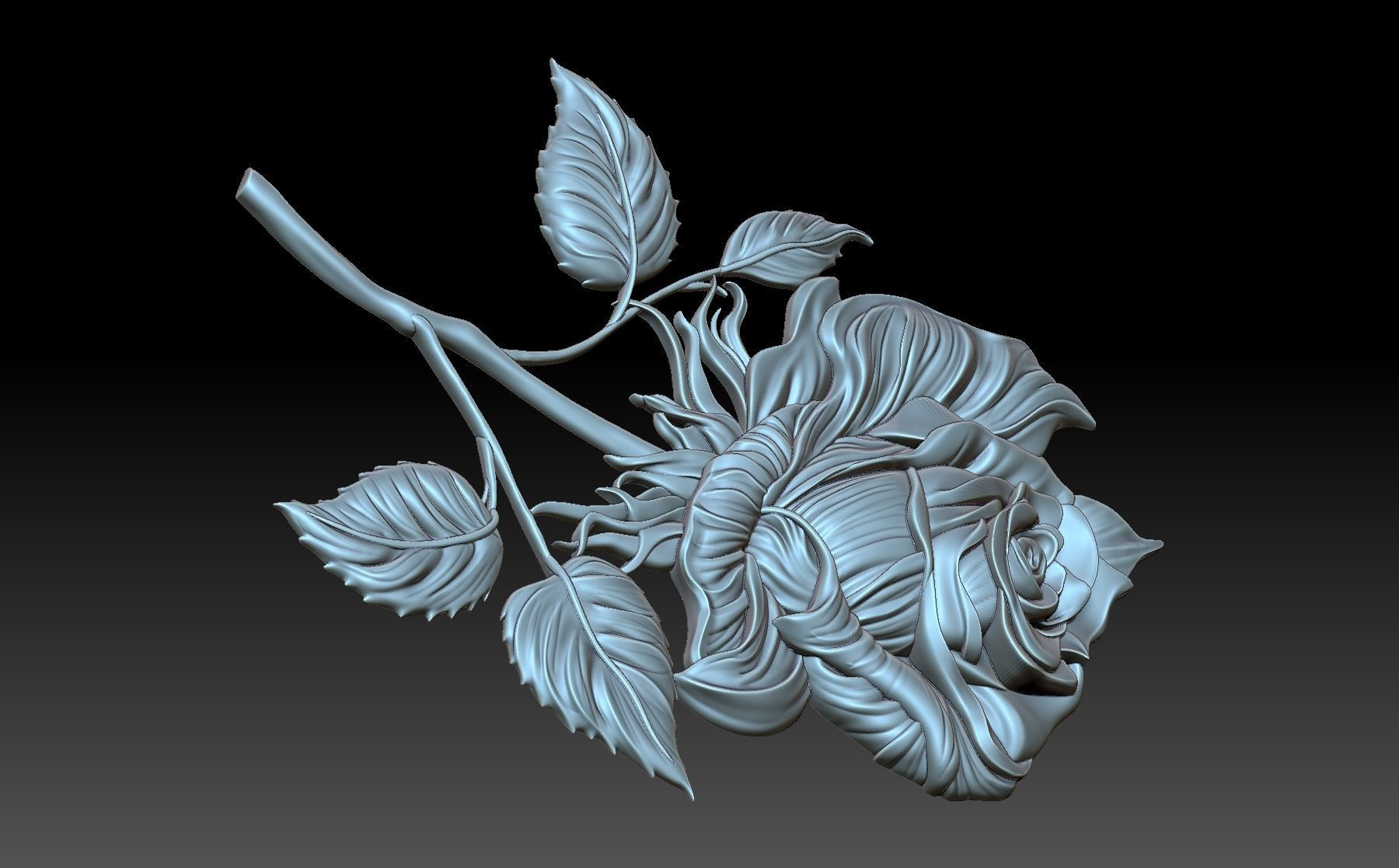 Rose flower 3D model 3D printable | CGTrader