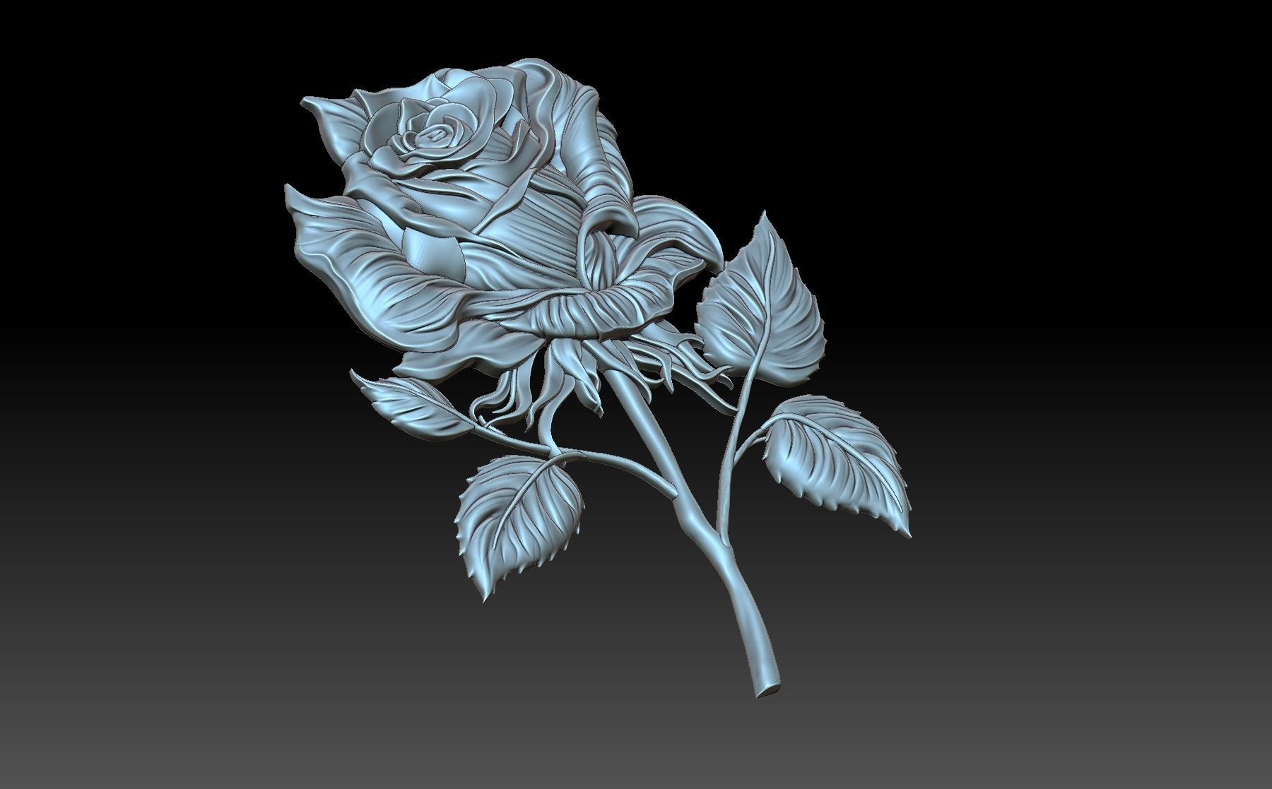 Rose flower 3D model 3D printable | CGTrader