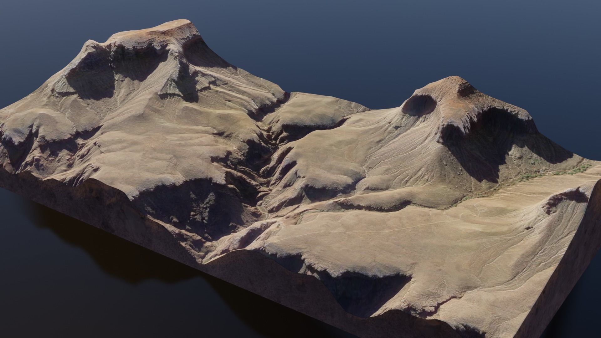 3D Desert Terrain free VR / AR / low-poly 3D model | CGTrader