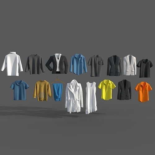 Clothes collection-01 3D model | CGTrader
