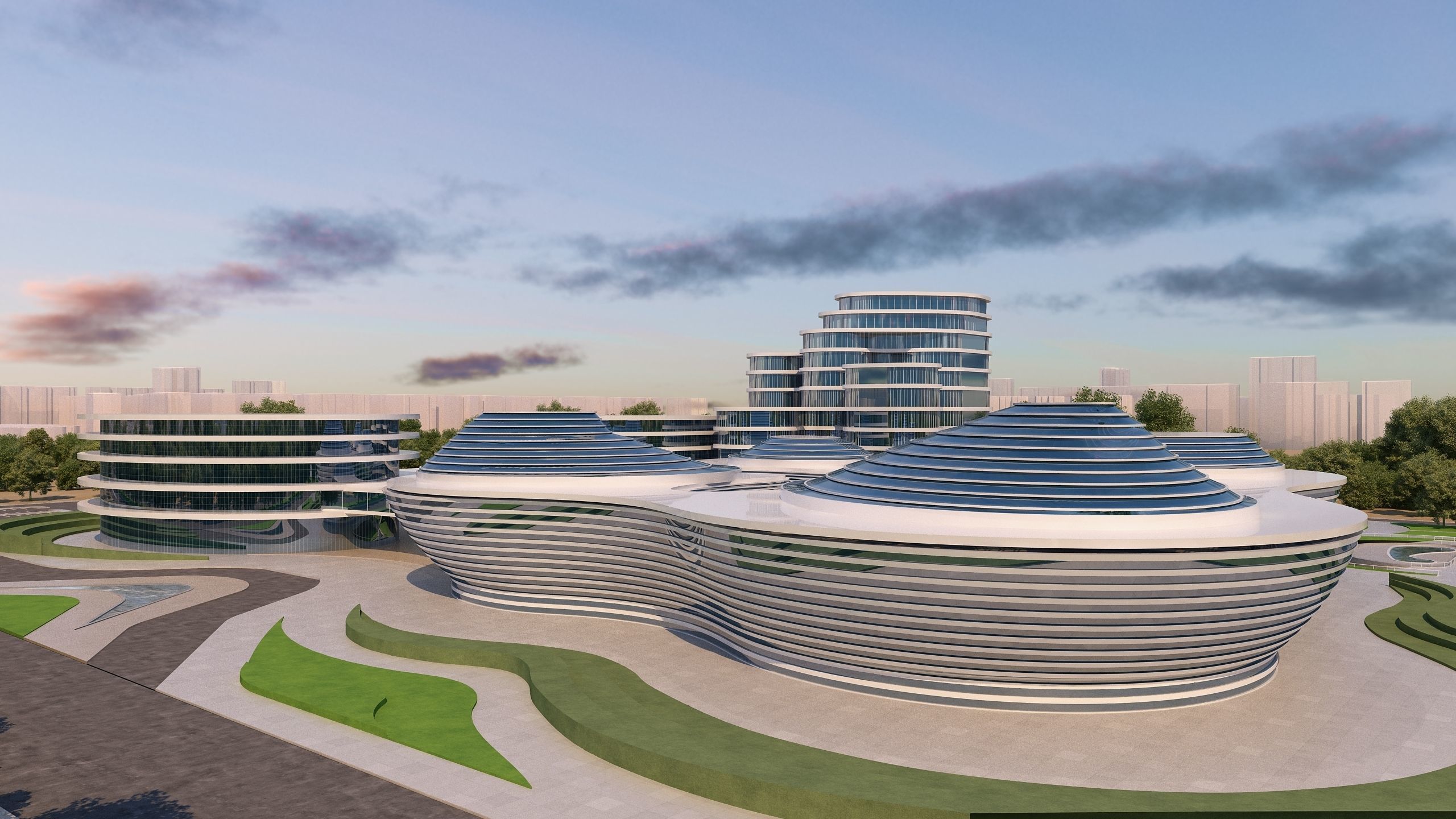 0136 - Architecture Complex Project - 2Ds Drawing - 3Ds Files 3D model ...