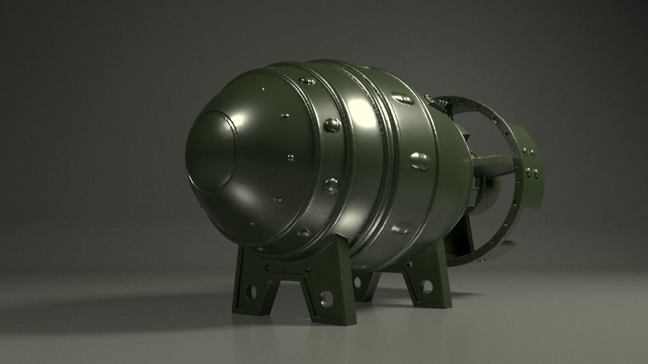 Atomic Bomb for 3Dprint 3D model 3D printable | CGTrader
