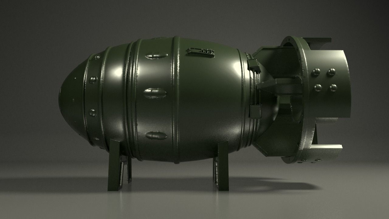 Atomic Bomb for 3Dprint 3D model 3D printable | CGTrader