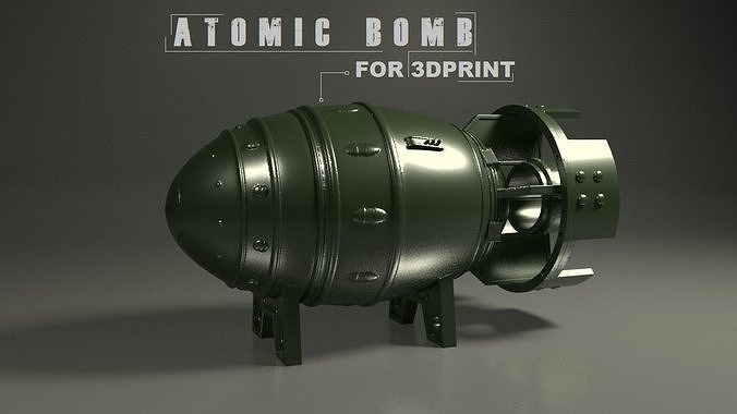Atomic Bomb for 3Dprint 3D model 3D printable | CGTrader