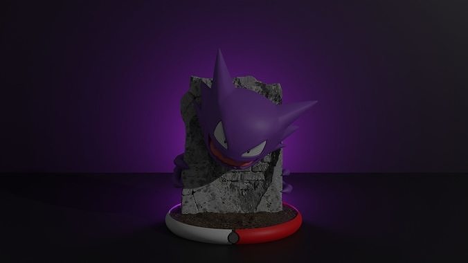 Haunter pokemon 3D print model 3D model 3D printable | CGTrader
