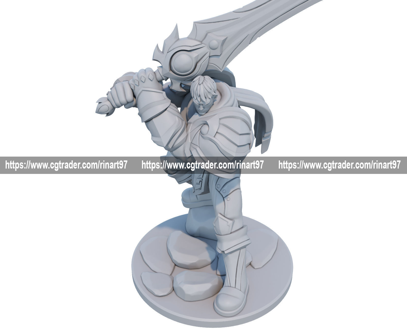garen 3D print model from League of Legends 3D model 3D printable ...