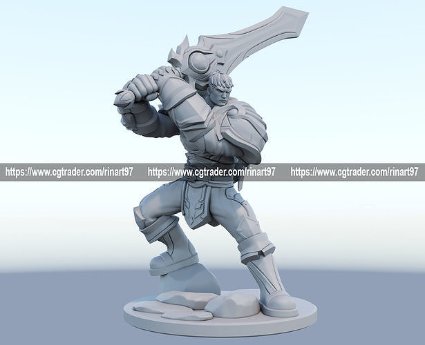 garen 3D print model from League of Legends 3D model 3D printable ...