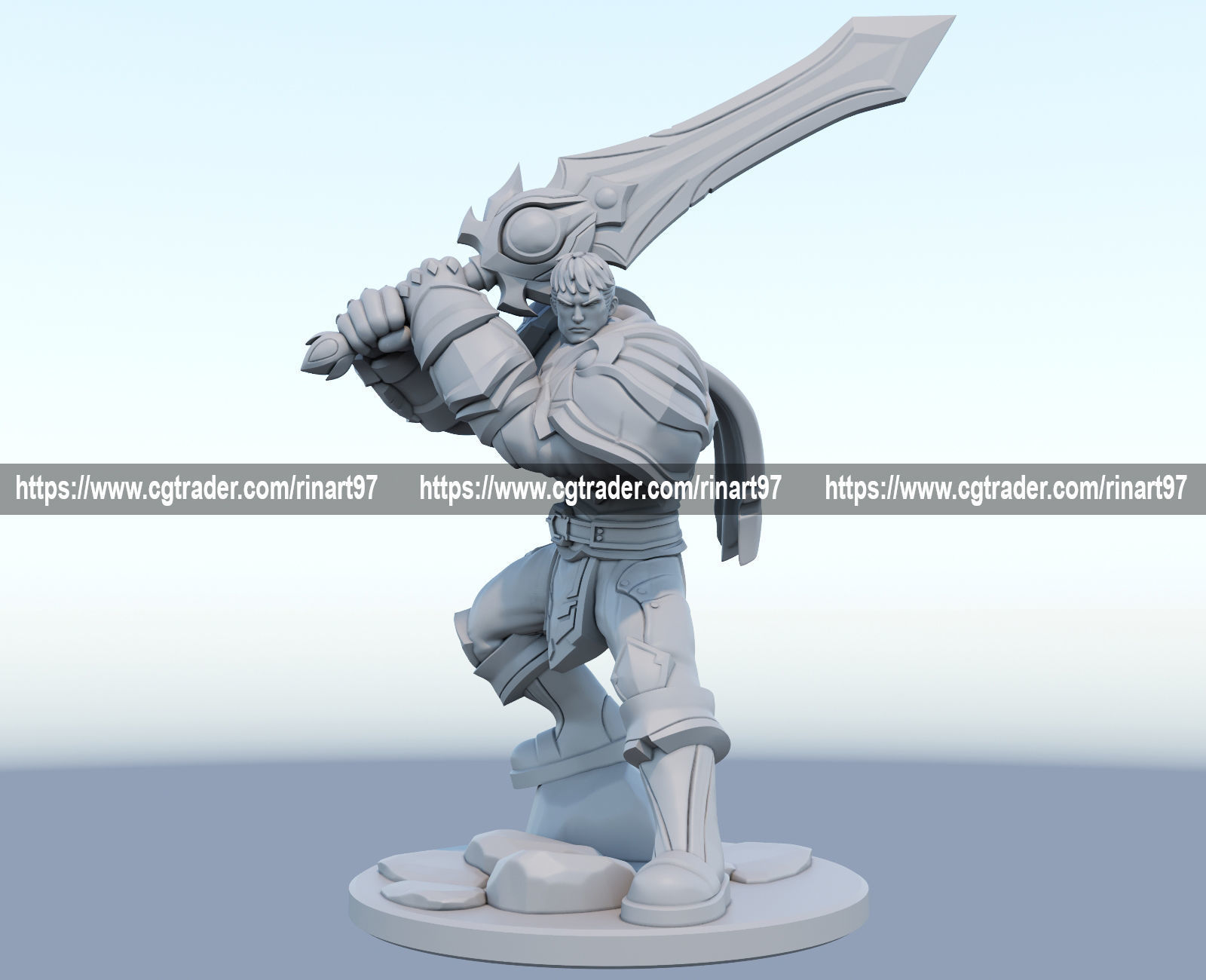 garen 3D print model from League of Legends 3D model 3D printable ...