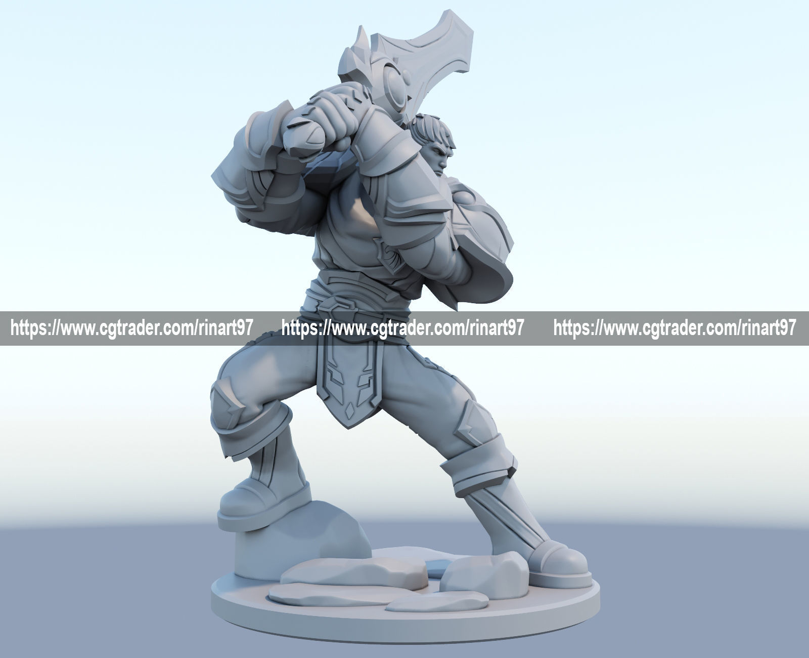 garen 3D print model from League of Legends 3D model 3D printable ...