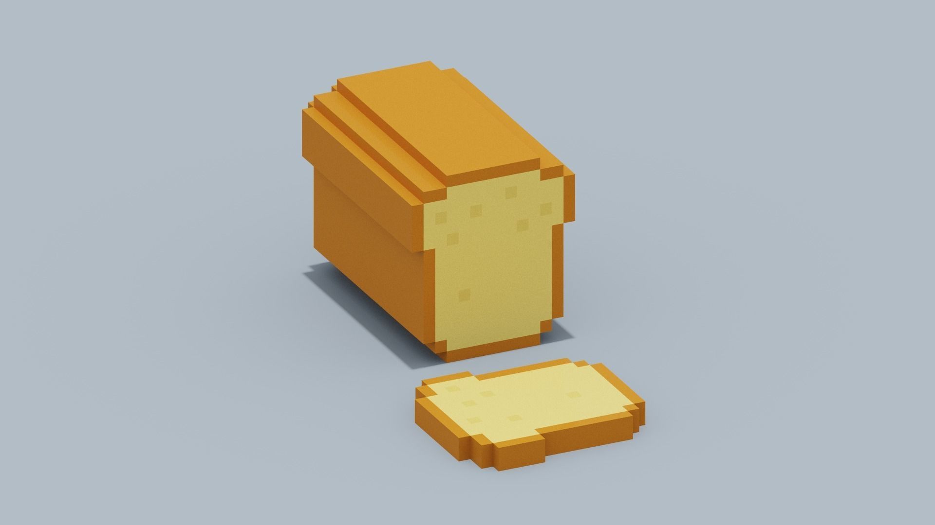 3D model Voxel Toast Bread VR / AR / low-poly | CGTrader
