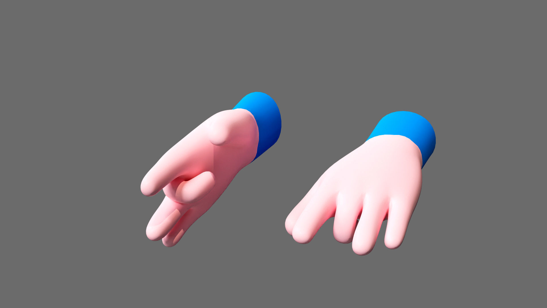 3D model Cartoon hands VR / AR / low-poly | CGTrader