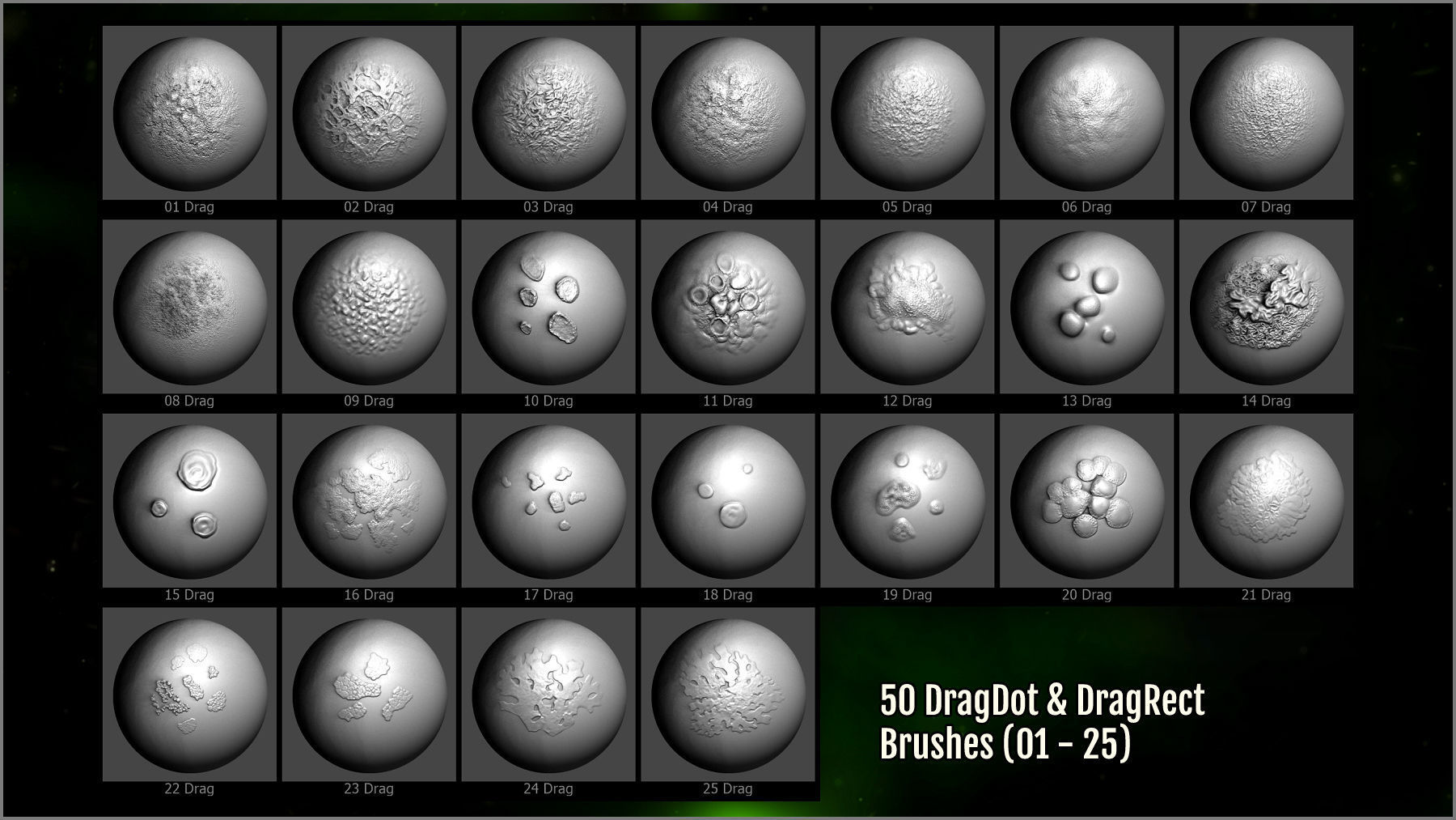 Forest Moss And Lichen Maker 300 ZBrush 3D model | CGTrader