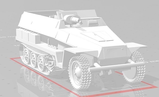 SdKfz 251 Stummel 3D model 3D printable | CGTrader