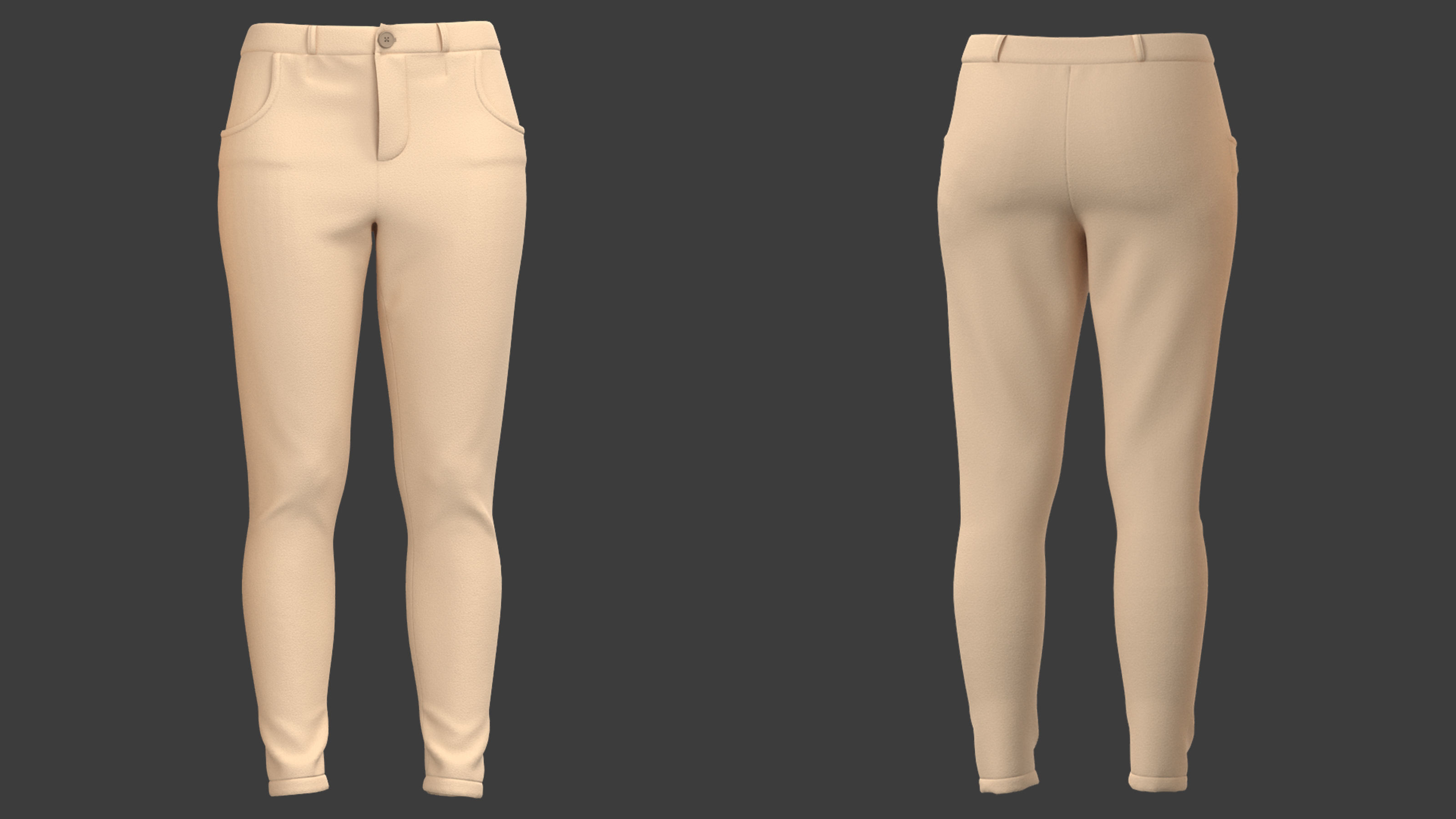 13 Women Basic Pants 3D model | CGTrader