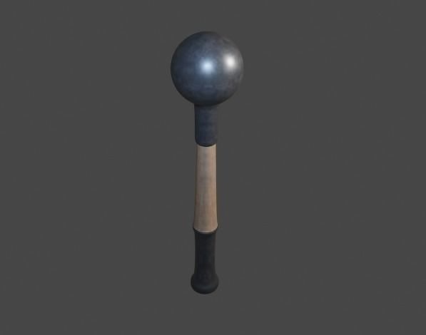 Mongolian Iron Mace Low-poly 3D model Weapon By Miqdad 3D model | CGTrader