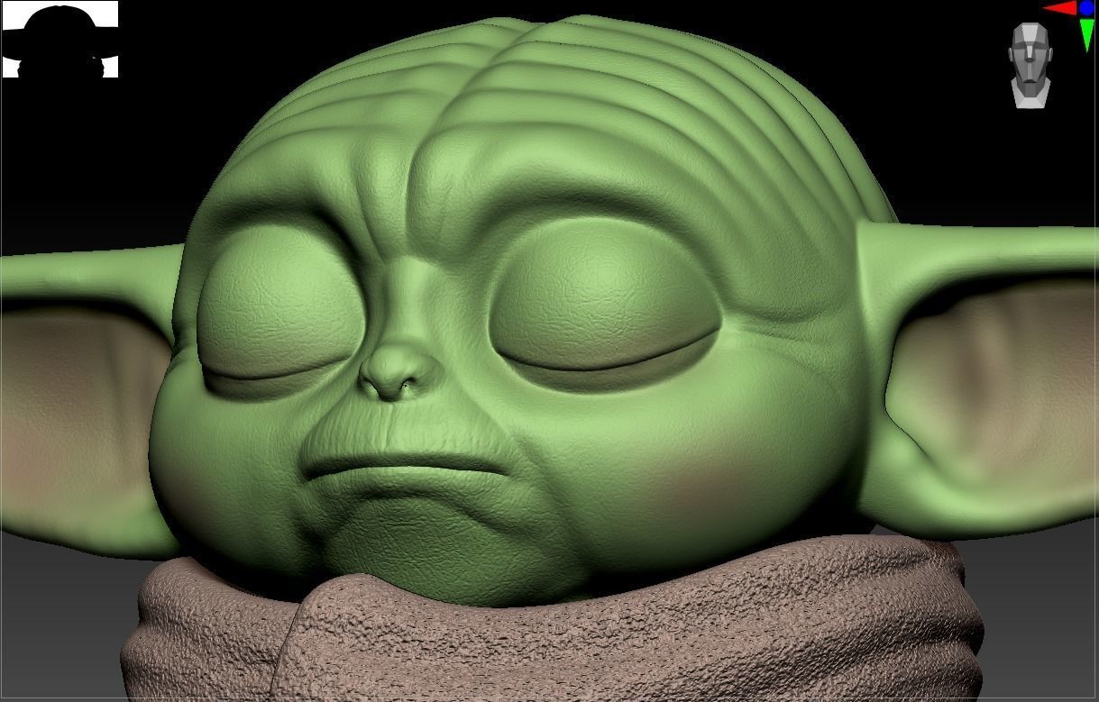 GROGU MEDITATING 3D model 3D printable | CGTrader