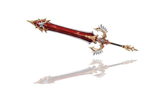 3D model Royal Guard Heavy Sword VR / AR / low-poly | CGTrader