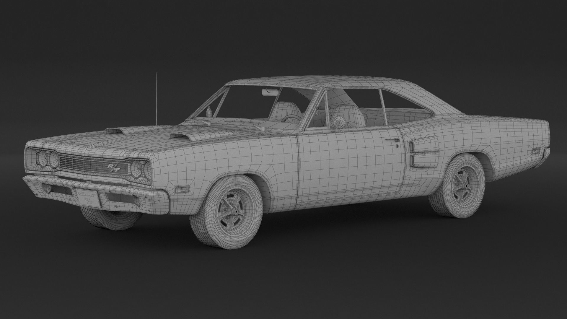 1969 Dodge Coronet RT 3D model | CGTrader