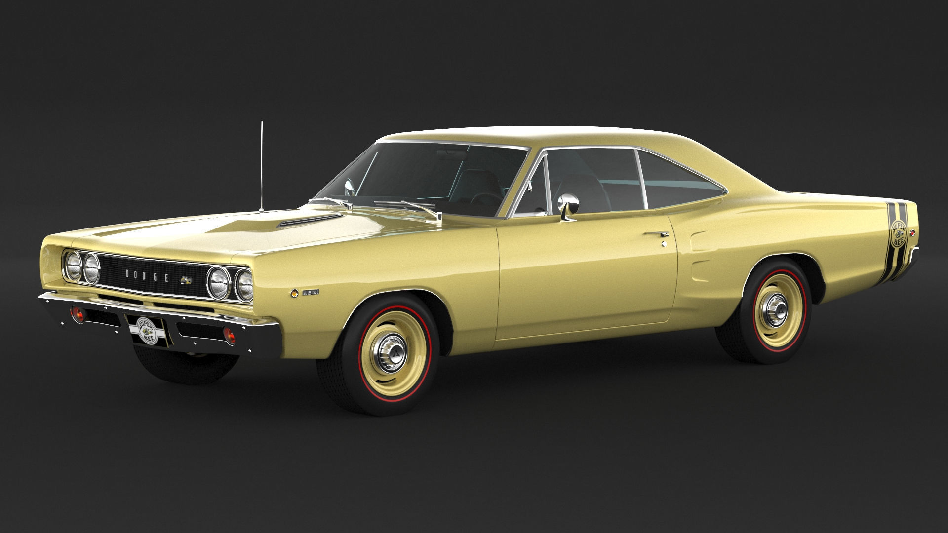 1968 Dodge Coronet Super Bee 3D model | CGTrader