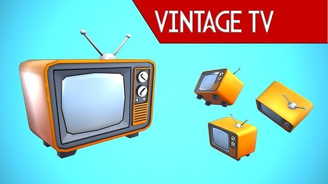 3D model VINTAGE TV CARTOON STYLIZED VR / AR / low-poly | CGTrader