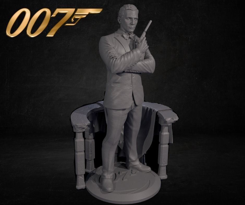 007 James Bond Daniel Craig 3D model 3D printable | CGTrader