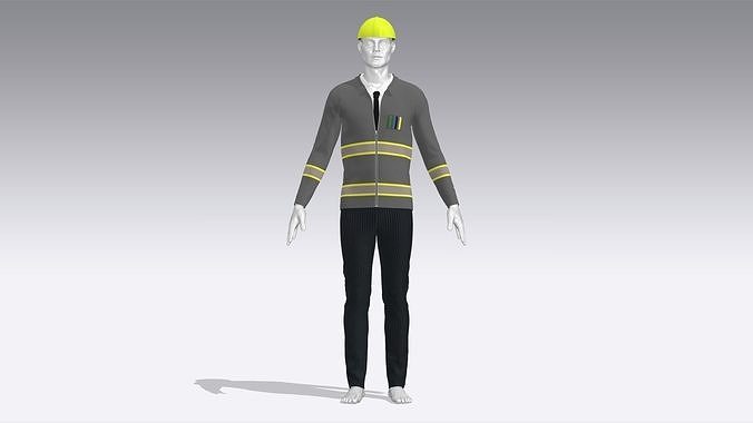 3D model Engineer Uniform VR / AR / low-poly | CGTrader