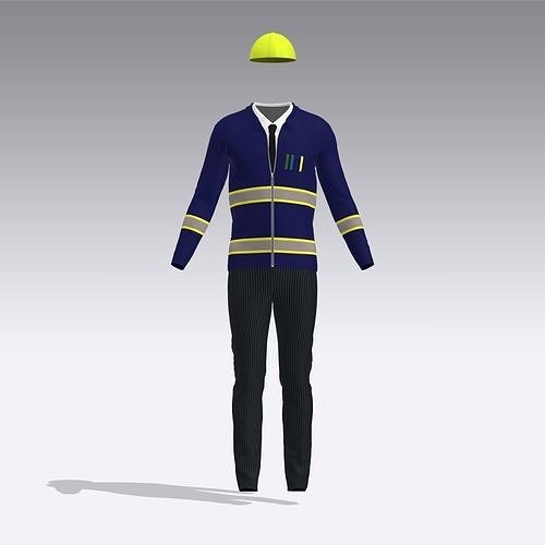 3D model Engineer Uniform VR / AR / low-poly | CGTrader