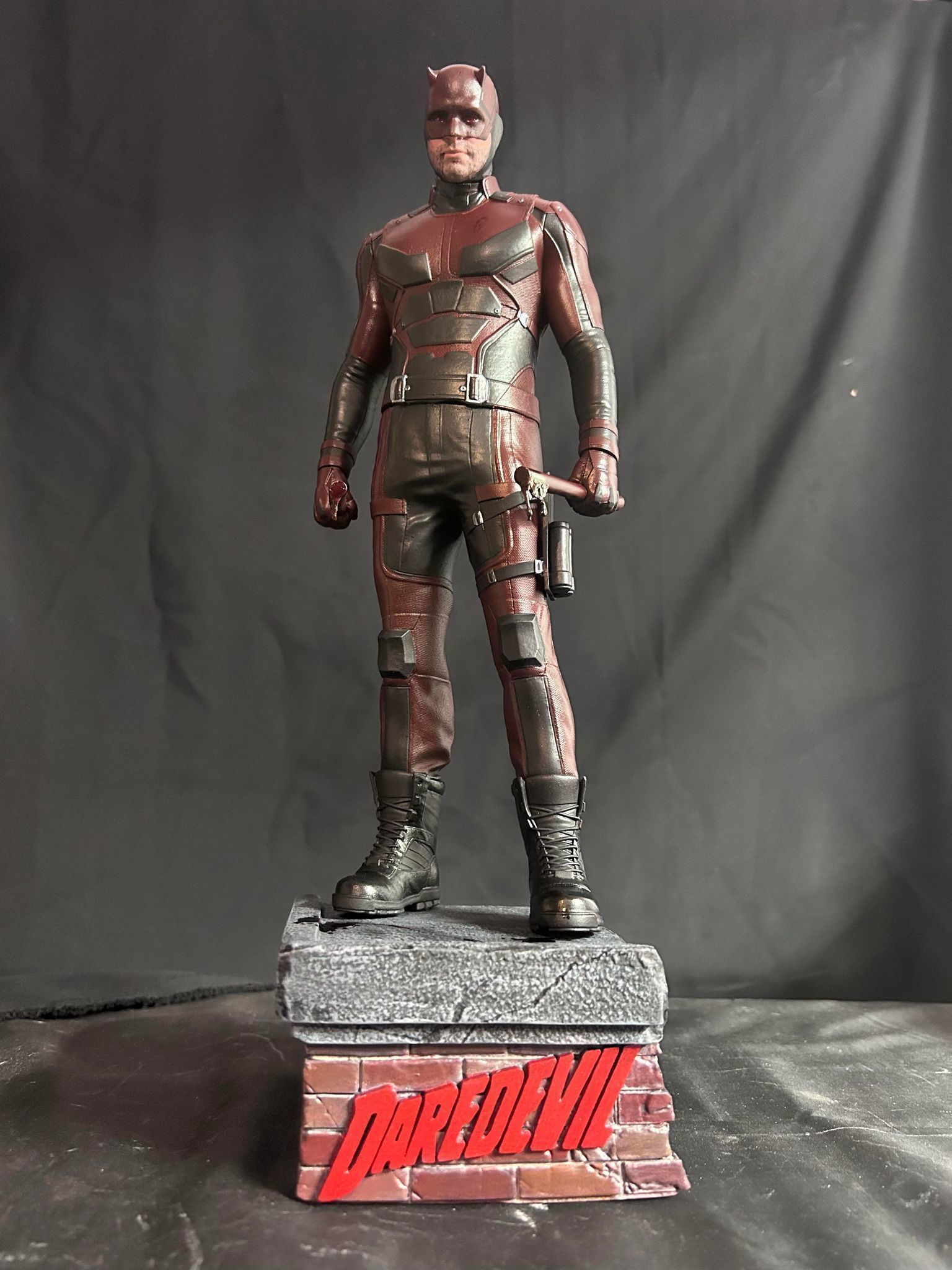 Daredevil-Red Suit 3D model 3D printable | CGTrader