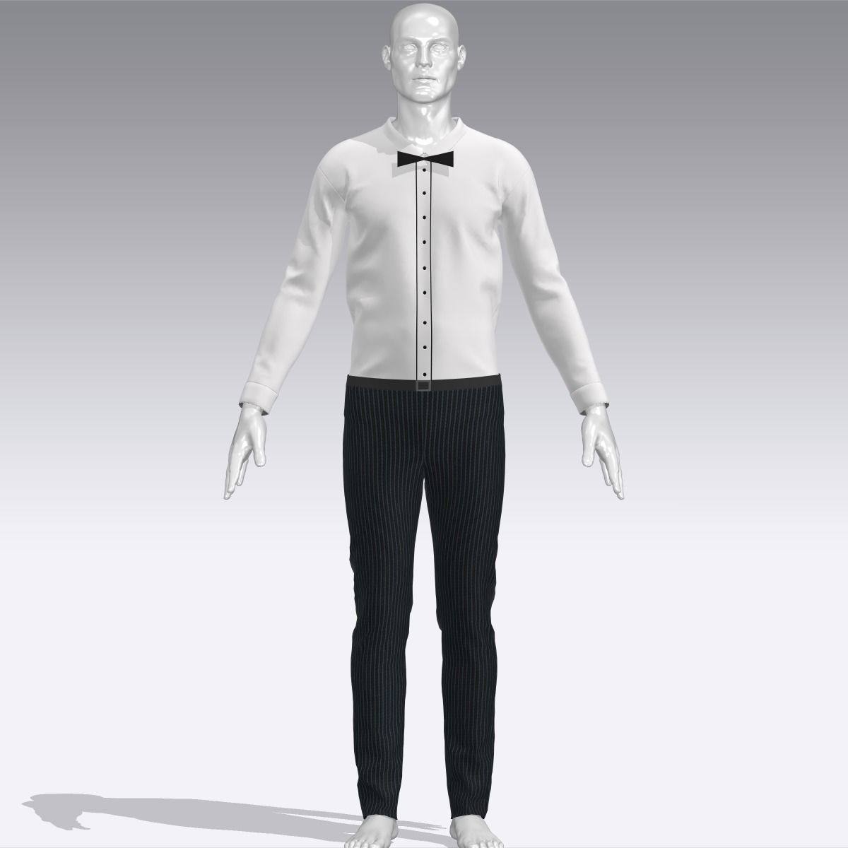 3D model Waiter Uniform VR / AR / low-poly | CGTrader
