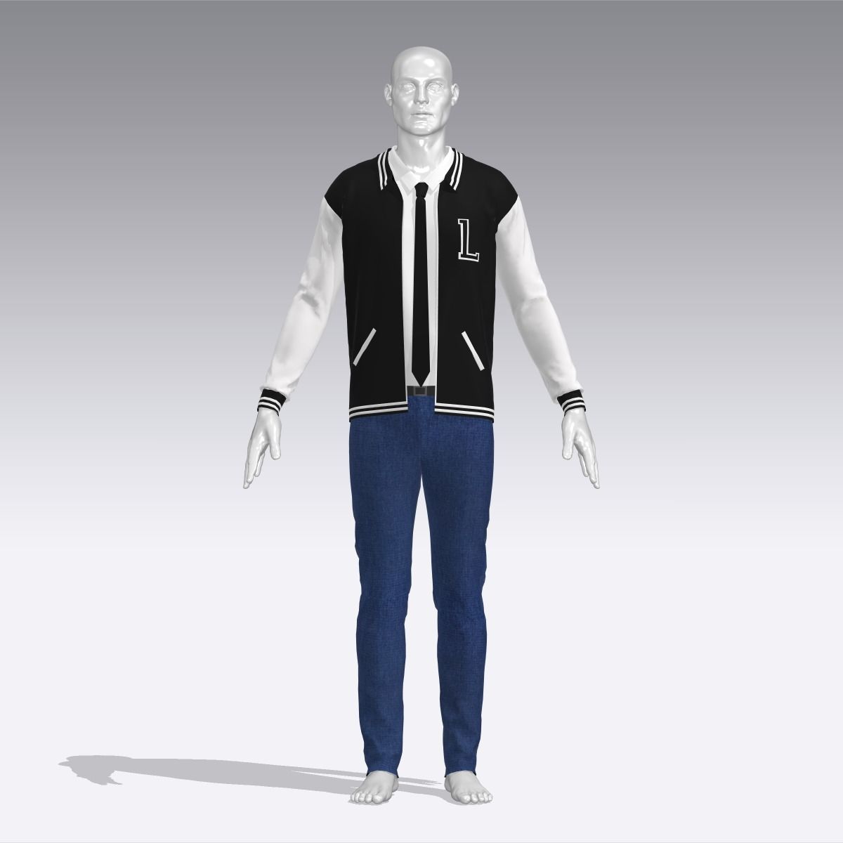 3D model Varsity Uniform VR / AR / low-poly | CGTrader