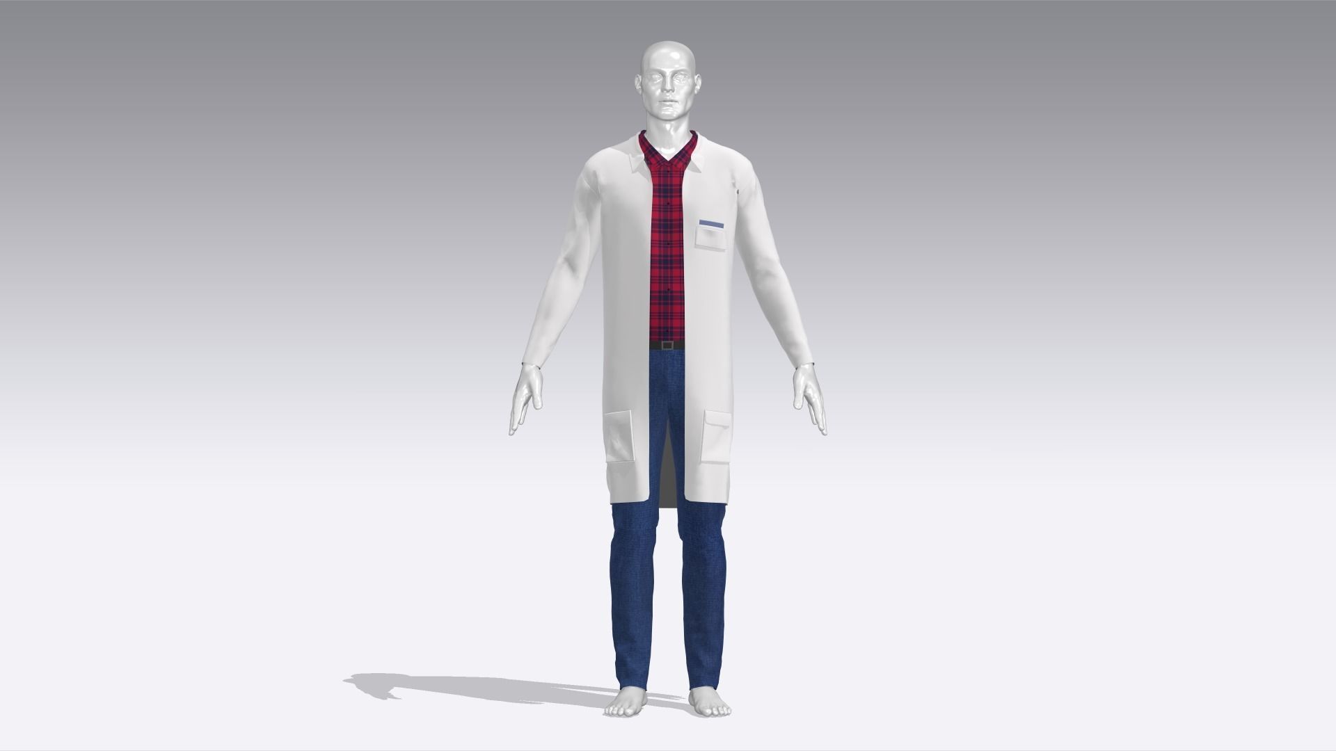 3D model Scientist Uniform VR / AR / low-poly | CGTrader