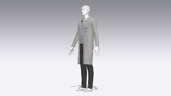 3D model Scientist Uniform VR / AR / low-poly | CGTrader