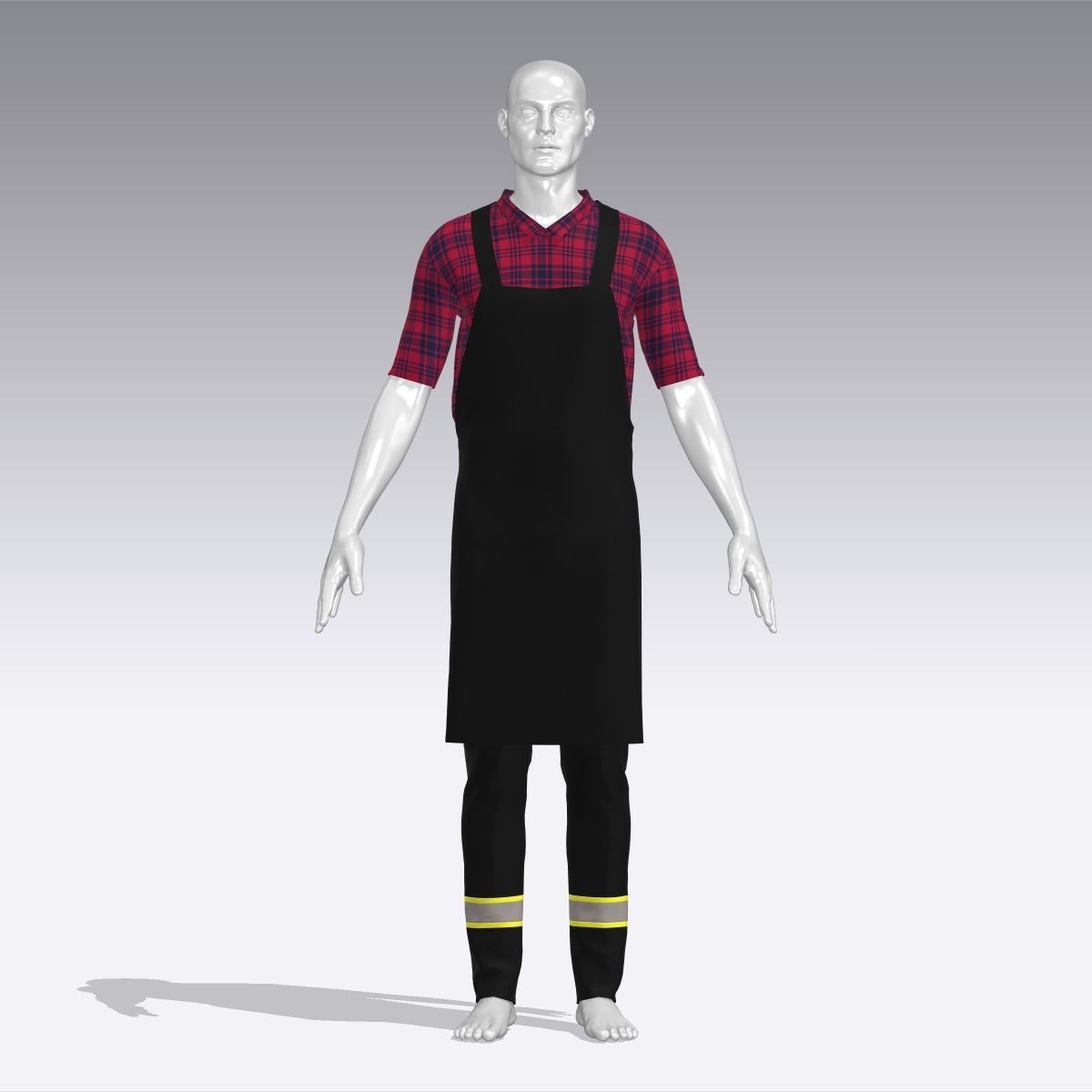 3D model Butcher Costume VR / AR / low-poly | CGTrader