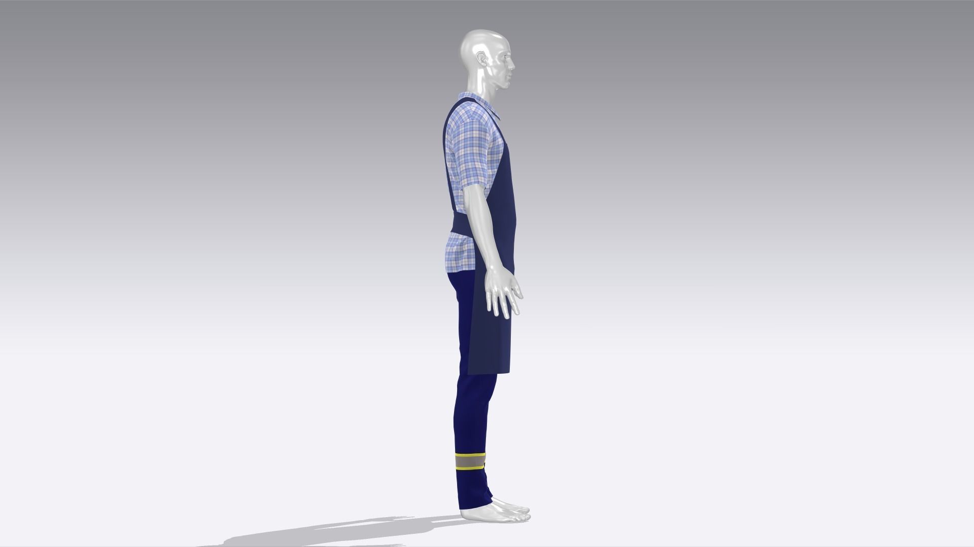 3D model Shop Assistant Costume VR / AR / low-poly | CGTrader