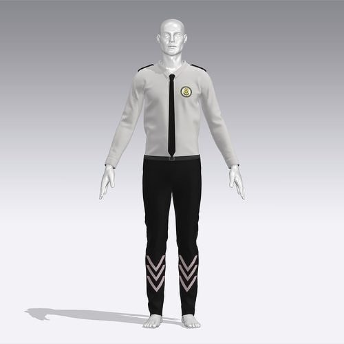 Prison Warden 3D model | CGTrader