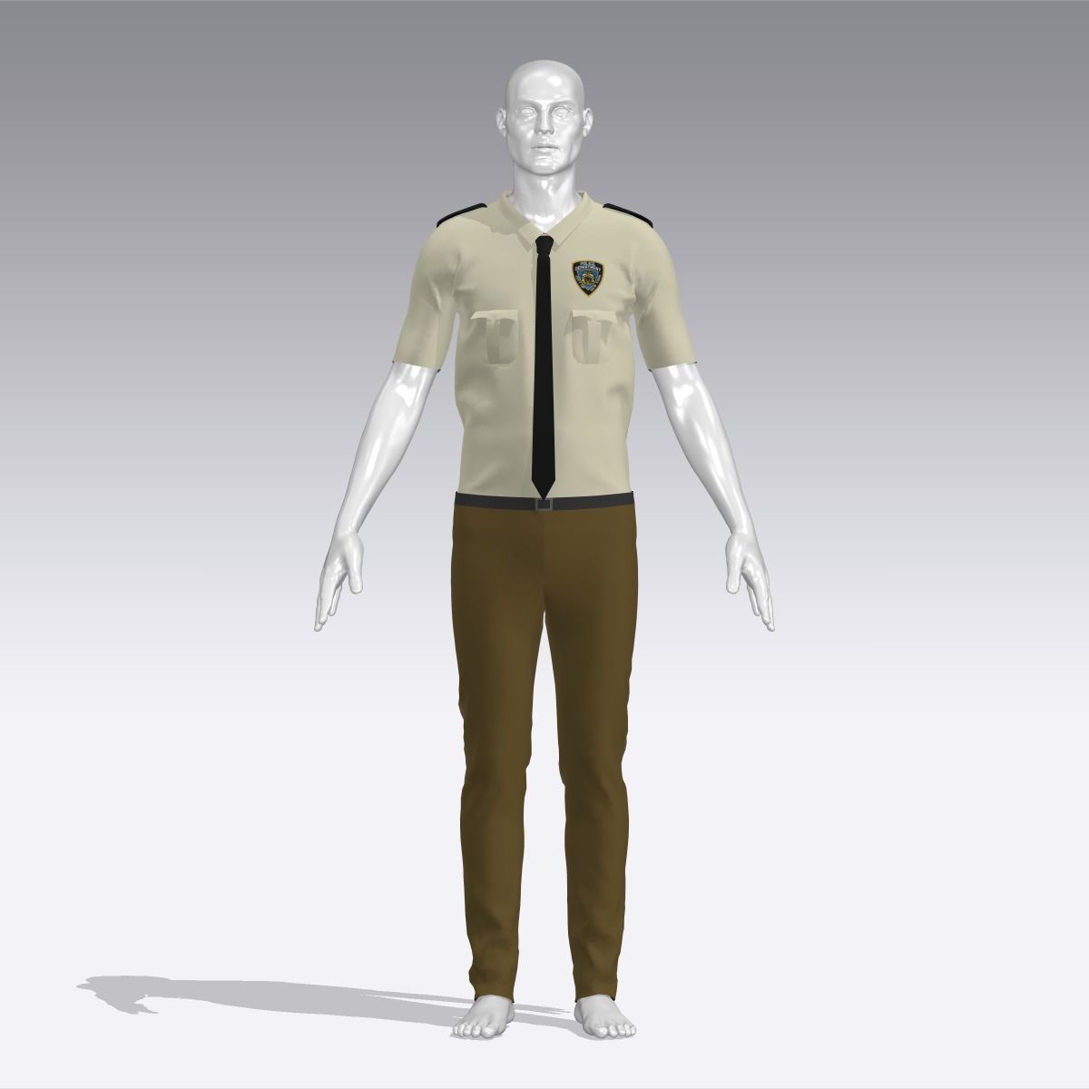 3D model Police Officer Uniform VR / AR / low-poly | CGTrader