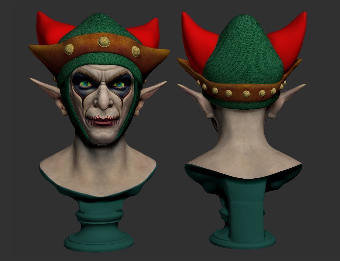 Vampire head 3D model 3D printable | CGTrader