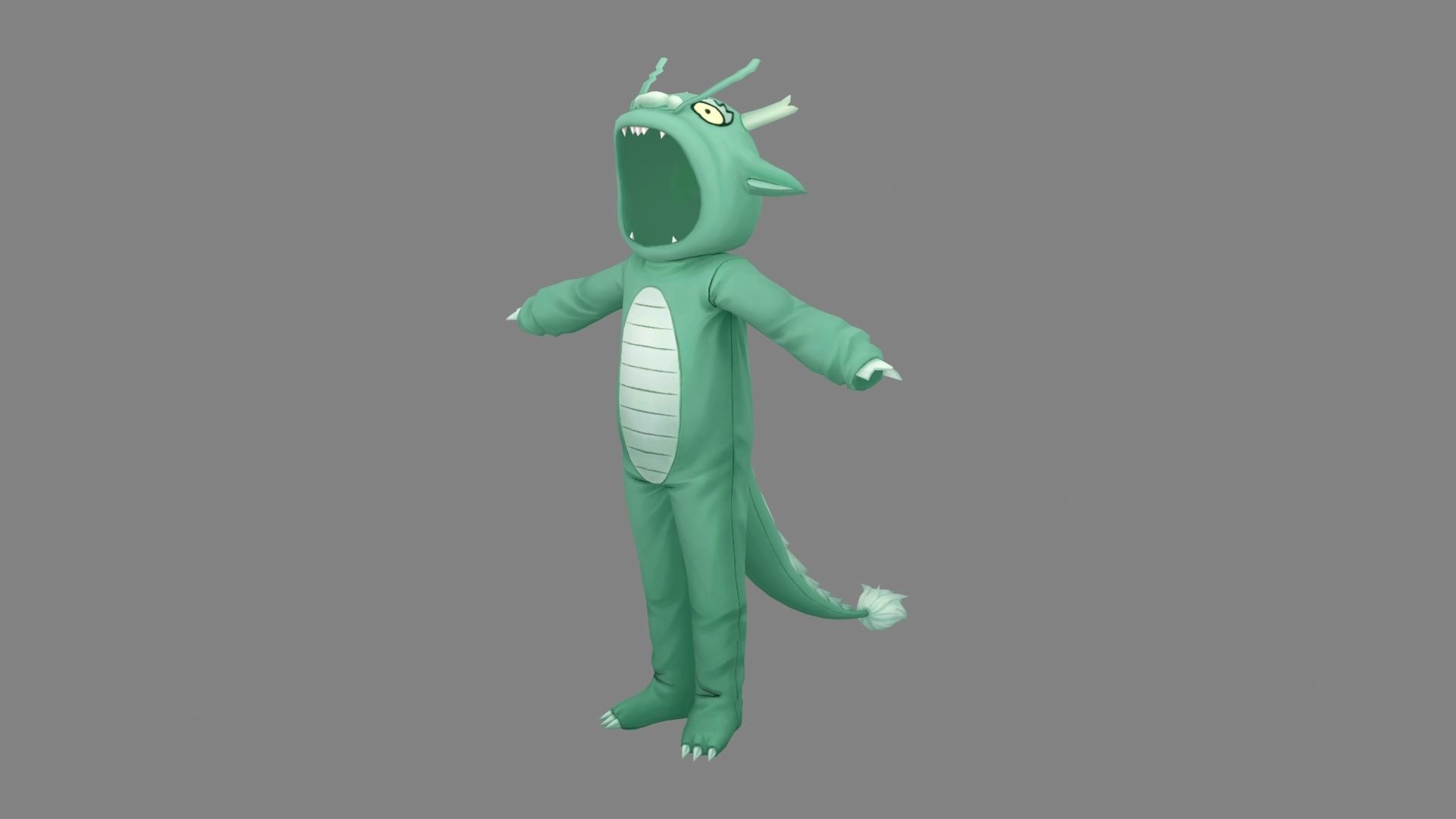 3D model Cartoon loong costume - Chinese dragon VR / AR / low-poly ...