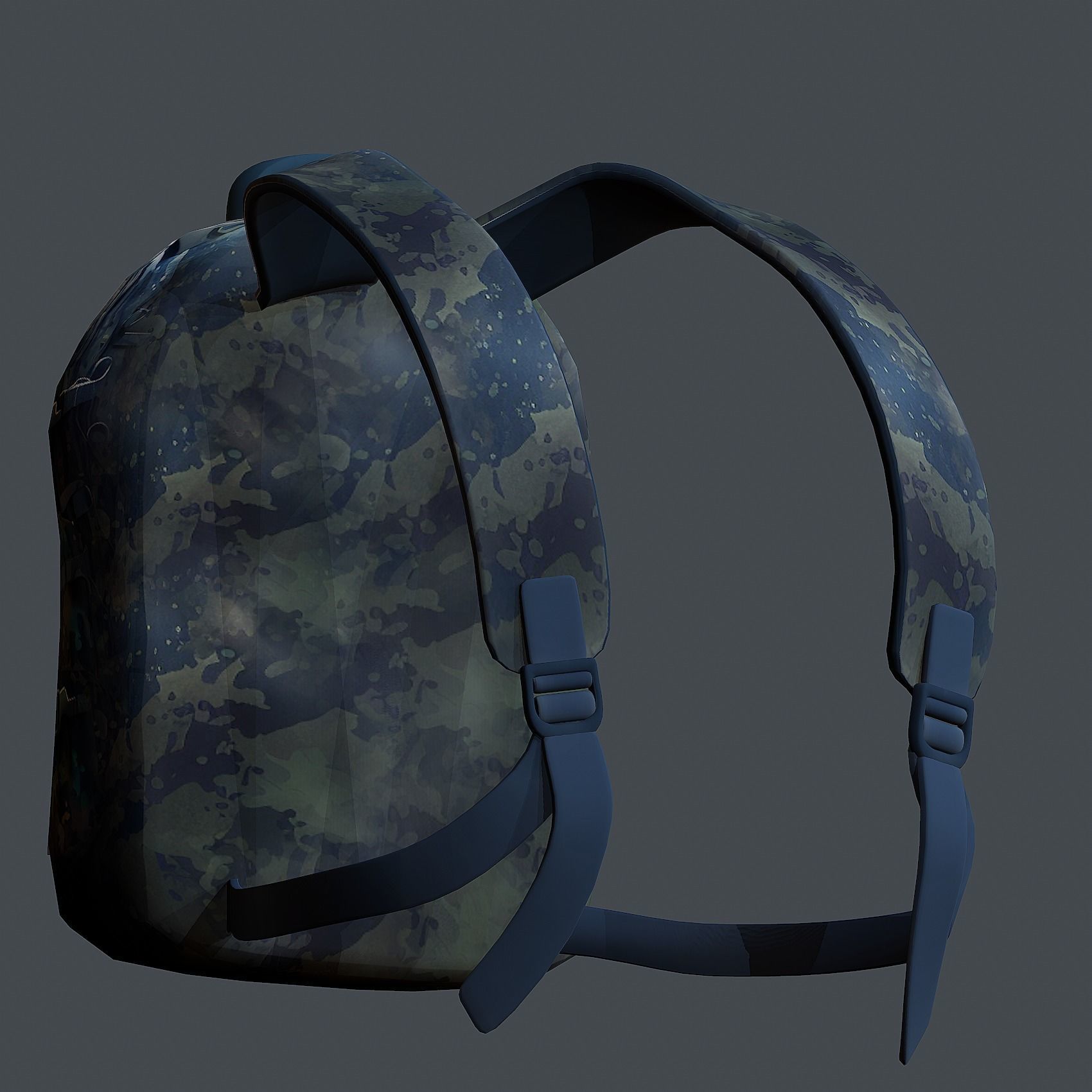 3D model Backpack Camping Generic military human bag storqge baggage VR ...