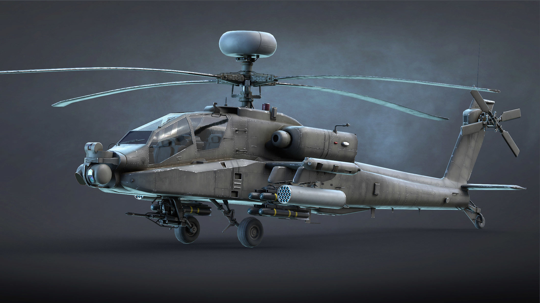 3D model AH-64 Apache VR / AR / low-poly | CGTrader