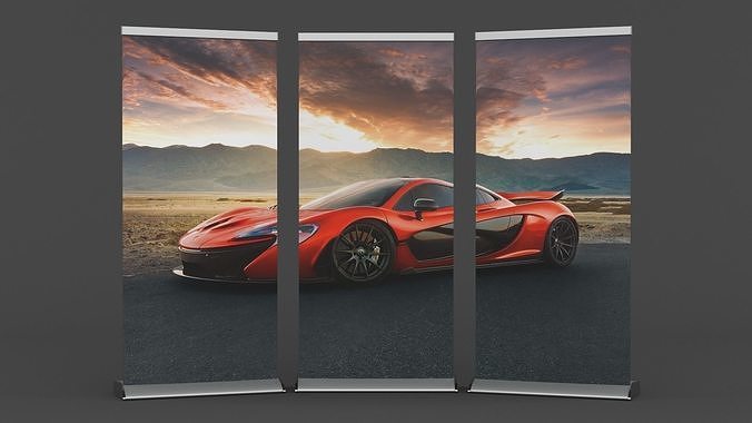 Roller Banner 3D model | CGTrader