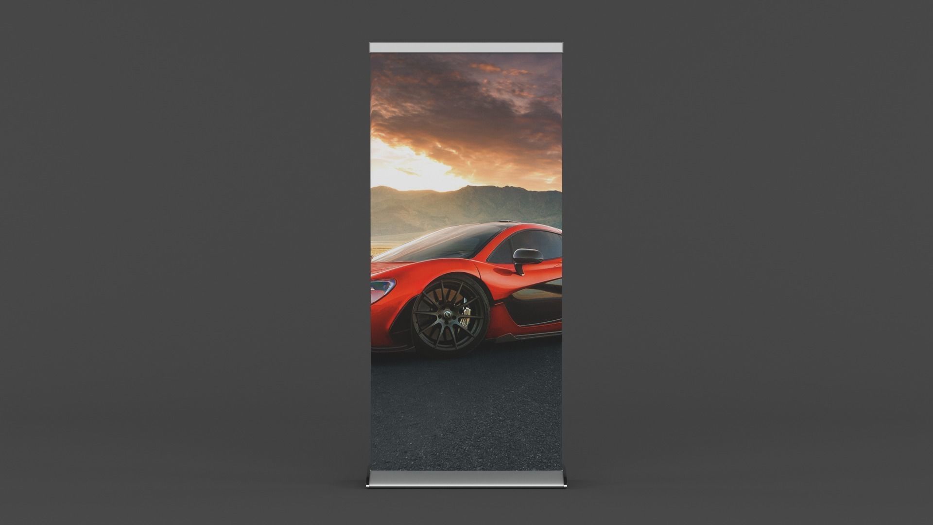 Roller Banner 3D model | CGTrader