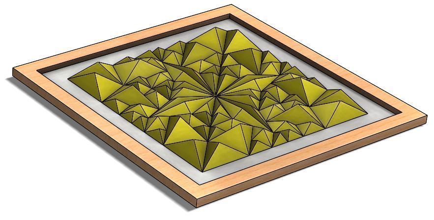 3D Print Wall art geometry pattern design 3D model 3D printable | CGTrader
