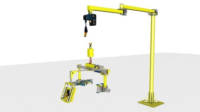3D model Industrial Manipulator VR / AR / low-poly | CGTrader