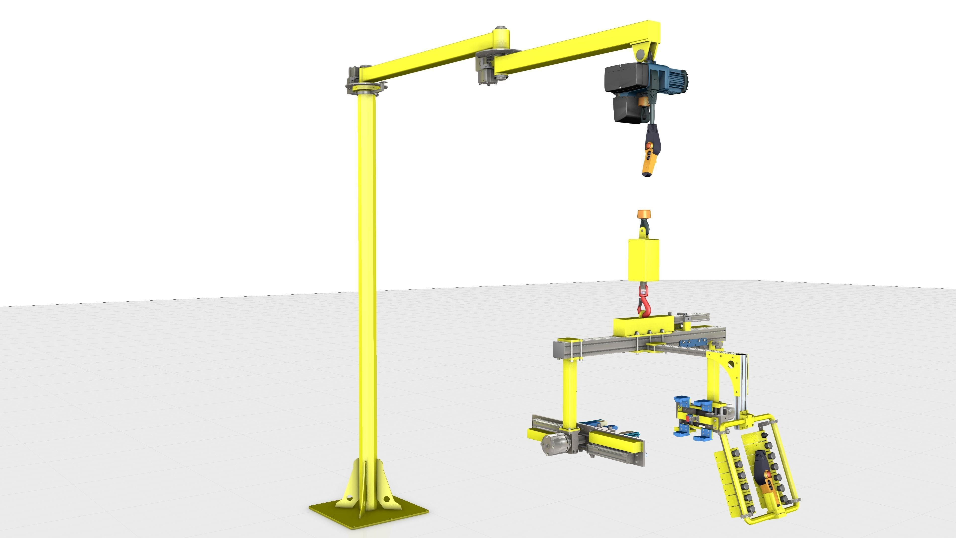 3D model Industrial Manipulator VR / AR / low-poly | CGTrader