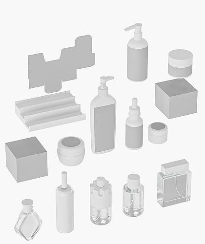 15 Bottles Product Pack 3D model | CGTrader