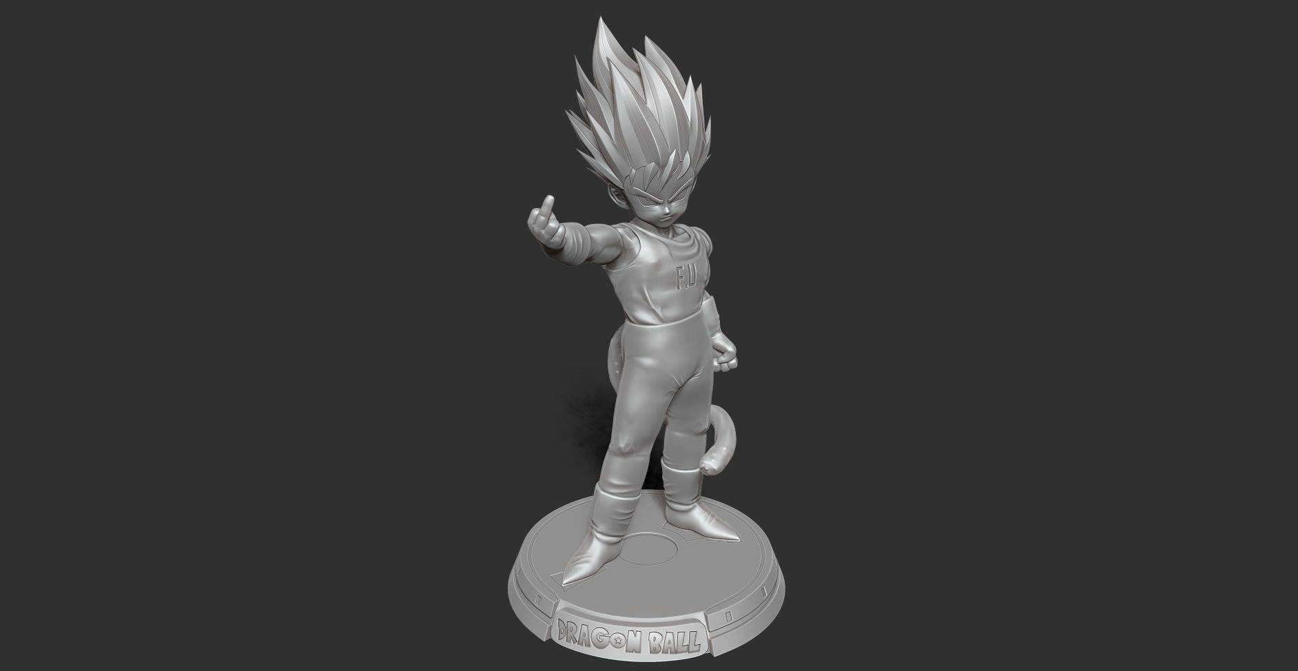 Little Prince Vegeta 3D model 3D printable | CGTrader
