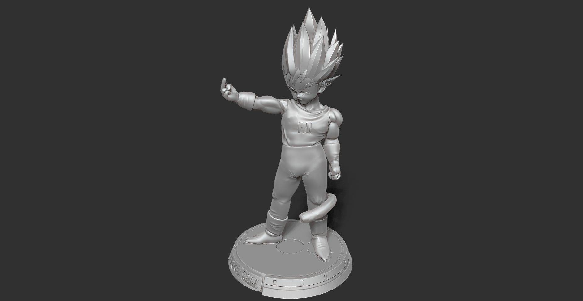 Little Prince Vegeta 3D model 3D printable | CGTrader