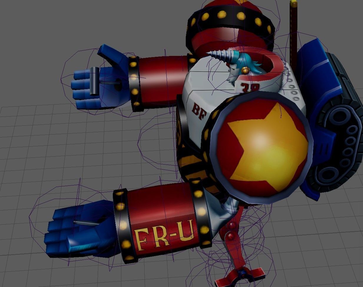 3D model One Piece General Franky VR / AR / low-poly | CGTrader