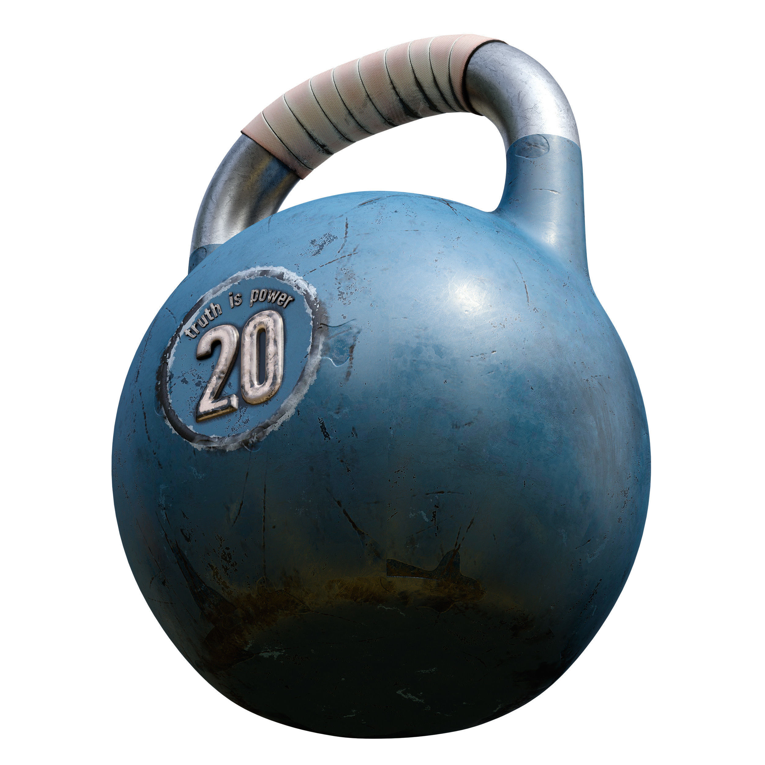Old weights worn out - set 3D model | CGTrader